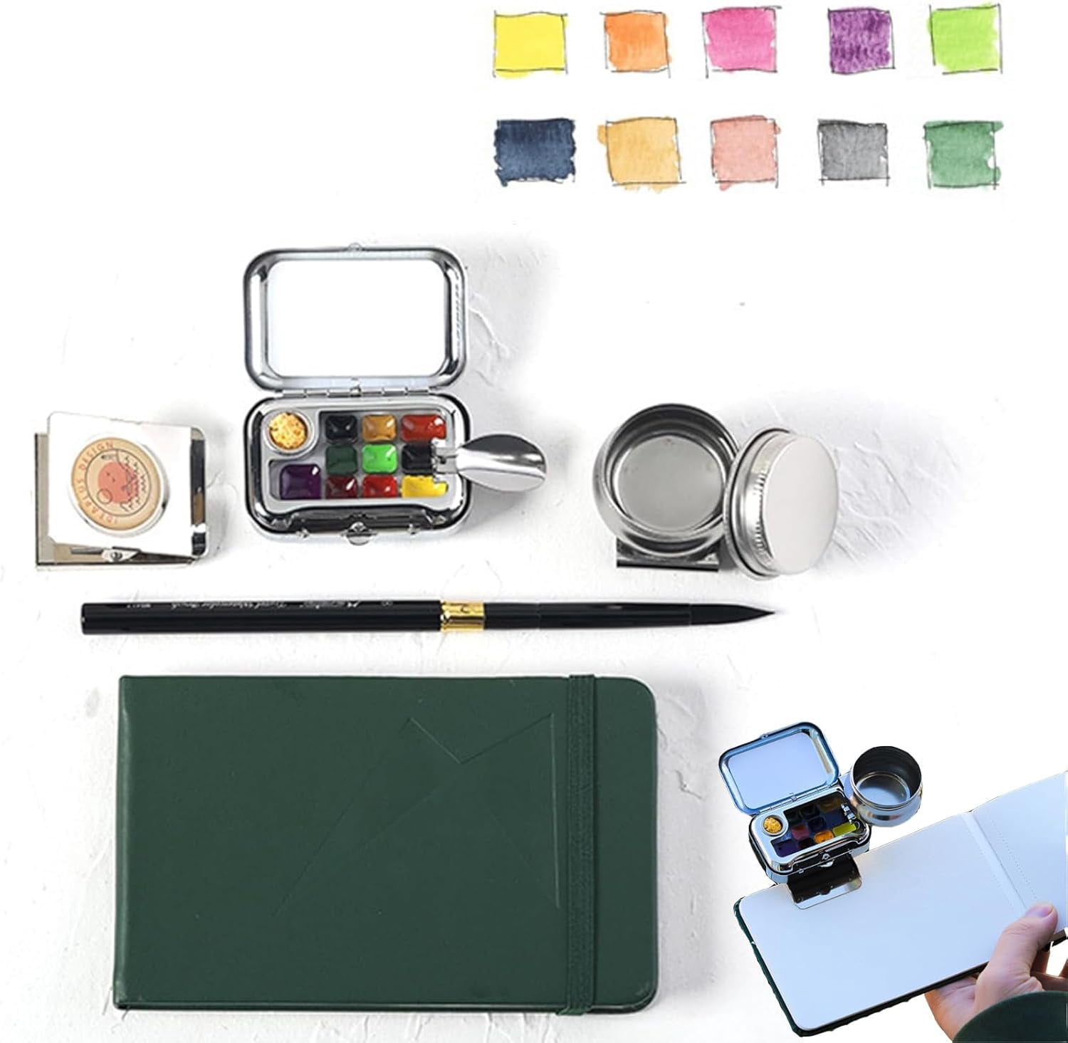 Artmate, Artmate - Travel-Ready Painting Kit, Artmate Watercolor ...