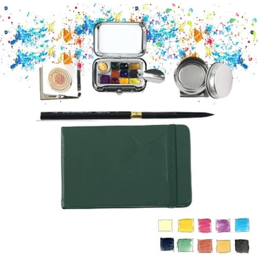 Abbraccia Watercolor Palette Paint Box Wooden Watercolor Paint Storage ...