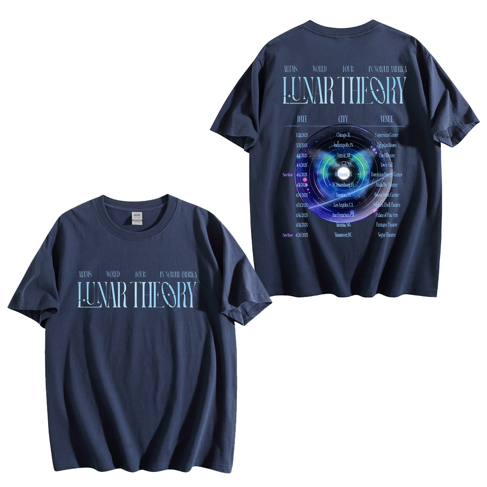 Artms Lunar Theory World Tour 2025 Cotton Tshirt Hip Hop Short Sleeve ...