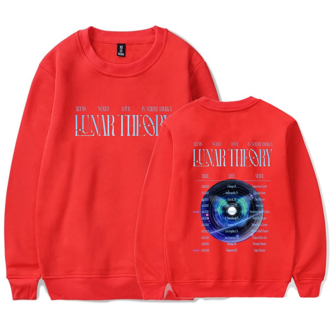 Artms Lunar Theory World Tour 2025 Sweatshirts Hip Hop Pullover Fashion ...