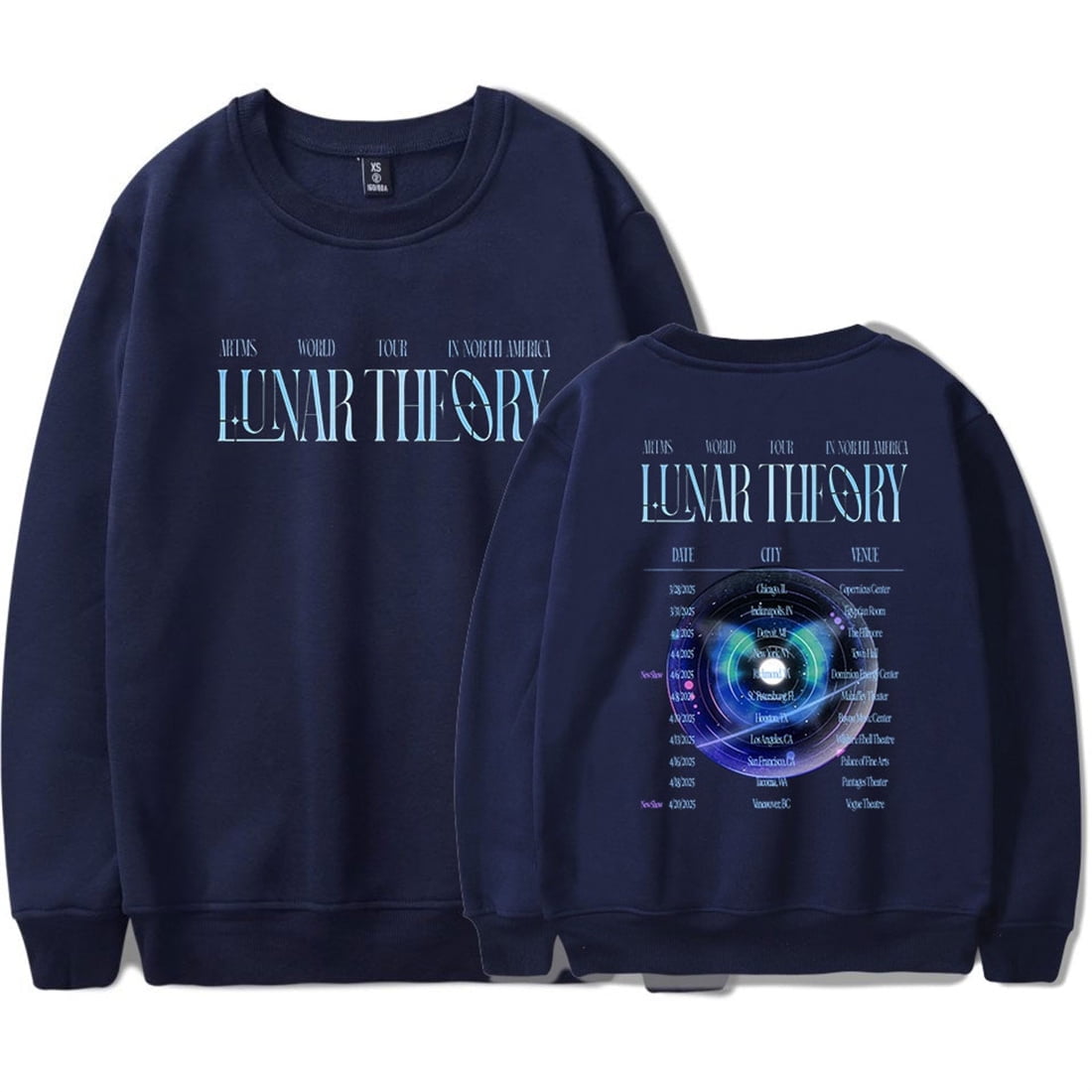 Artms Lunar Theory World Tour 2025 Unisex Hip Hop Long Sleeve ...