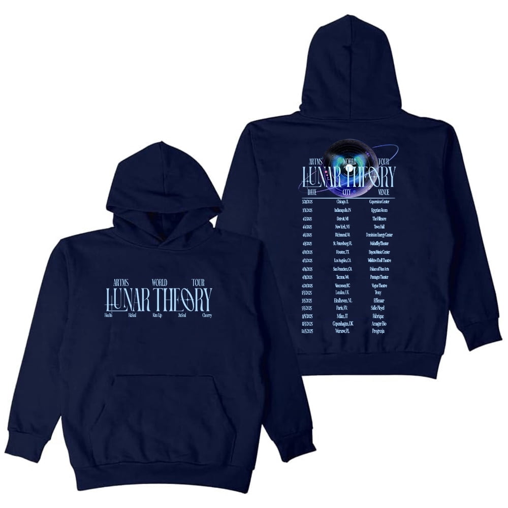 Artms Lunar Theory World Tour 2025 Unisex Streetwear Long Sleeve Hoodie ...