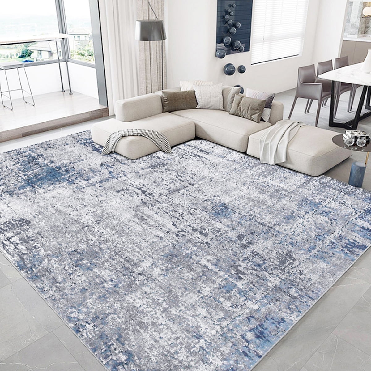 Artnice 8'x10' Non Slip, Machine Washable Abstract Area Rug, Indoor Use ...