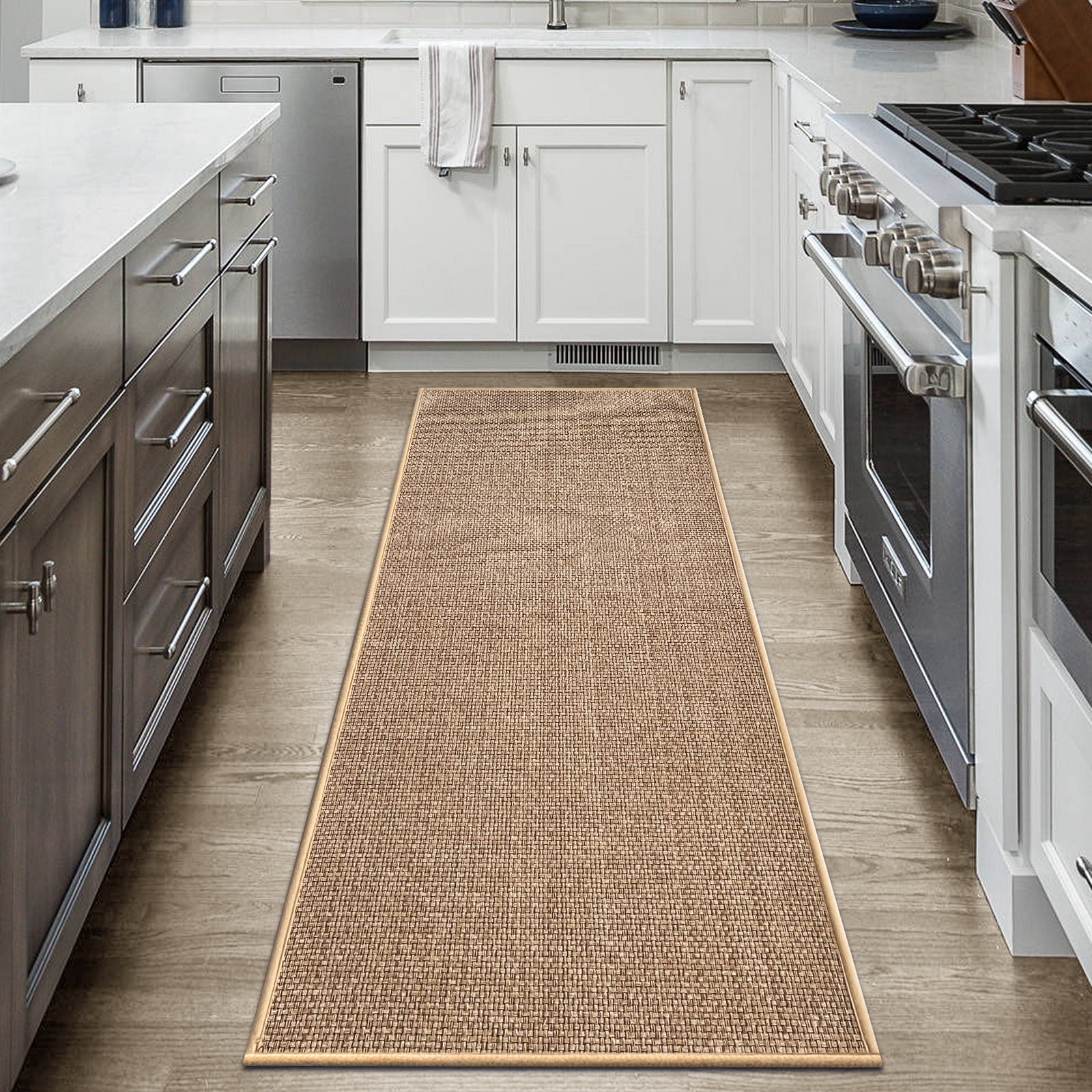 Artnice Non Slip Rubber Backing Rugs for Kitchen Floor, Washable ...