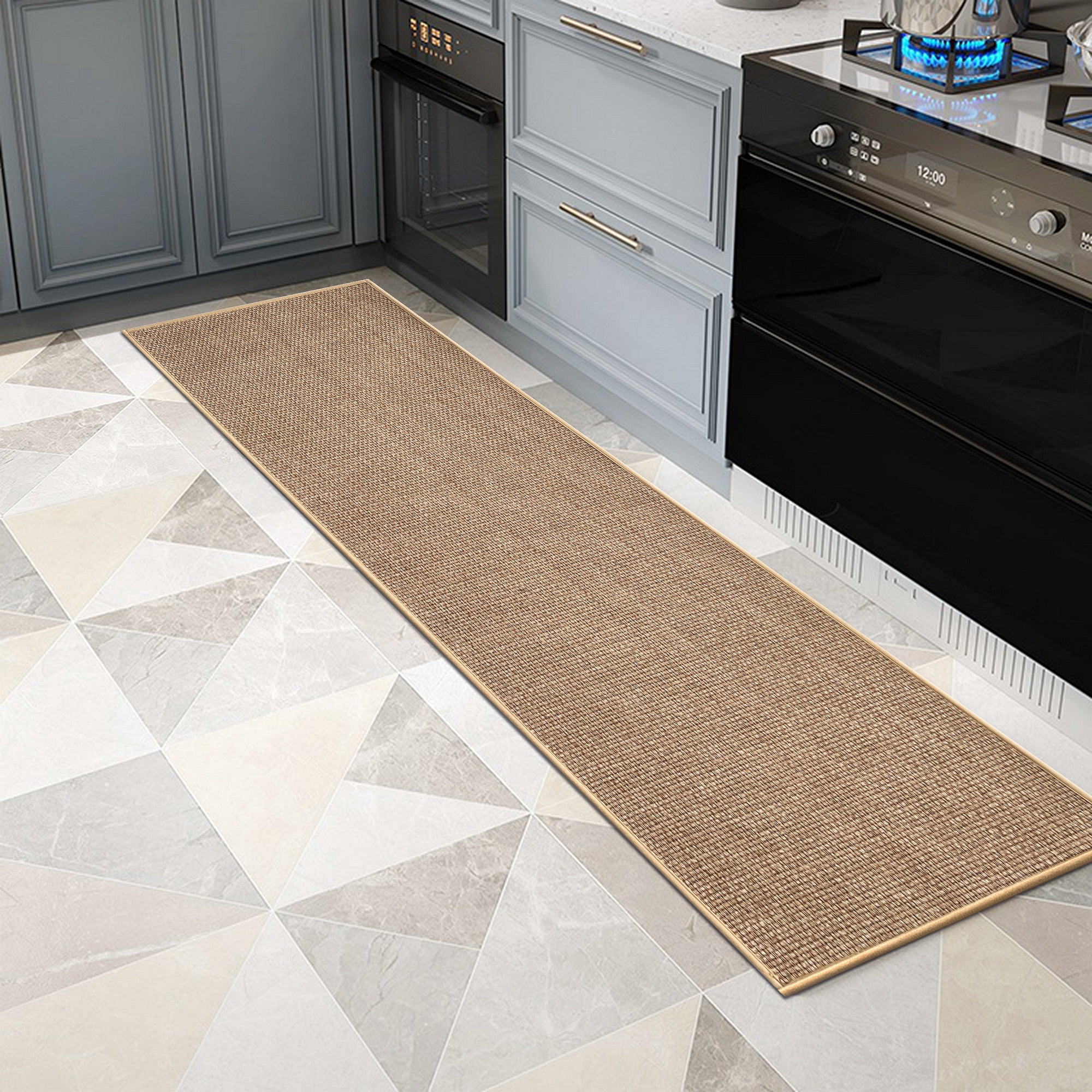 Artnice Kitchen Rugs, Non Slip Washable Kitchen Mats, Woven Absorbent ...