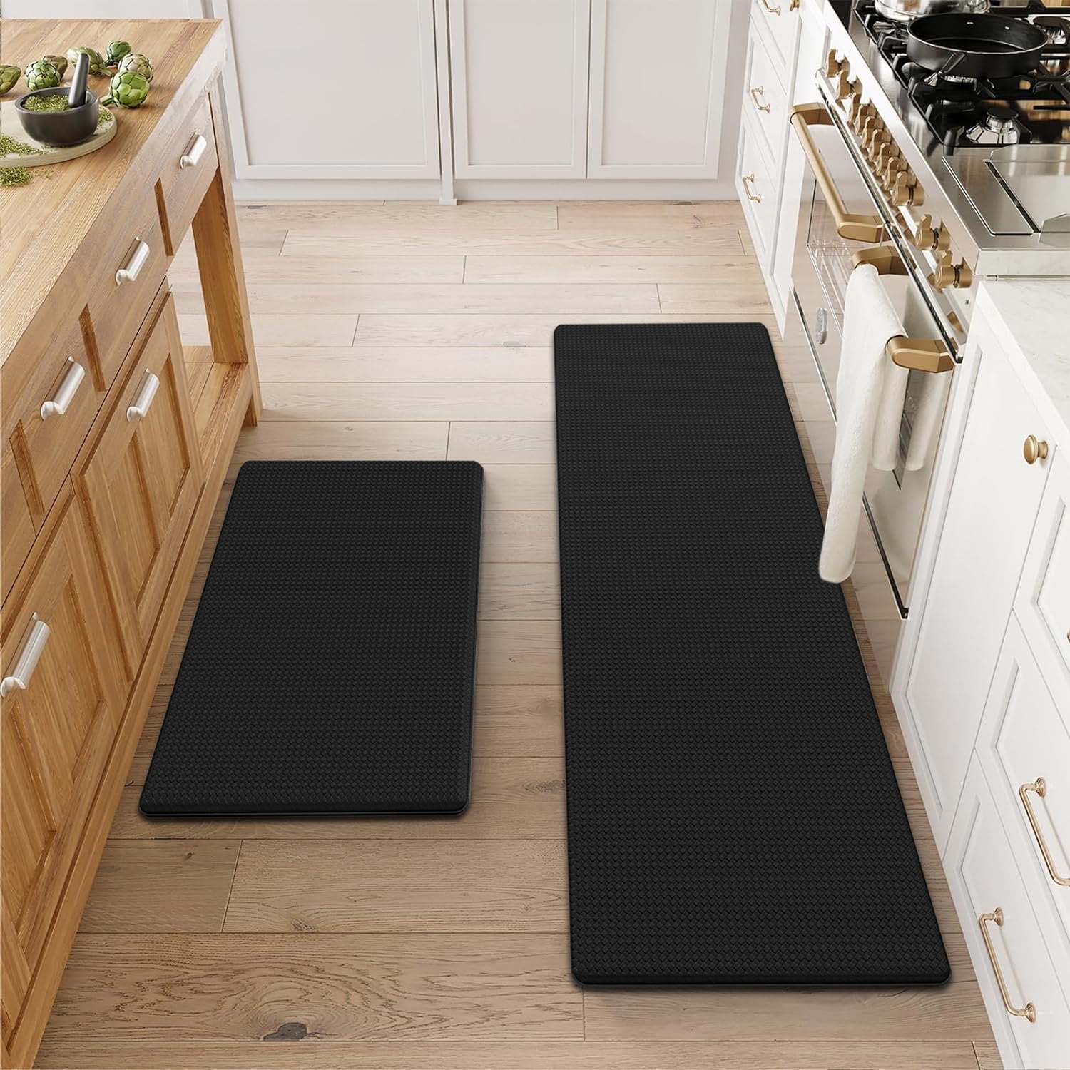 Artnice Anti Fatigue Kitchen Mats for Floor 2 PCS, Memory Foam Comfort ...
