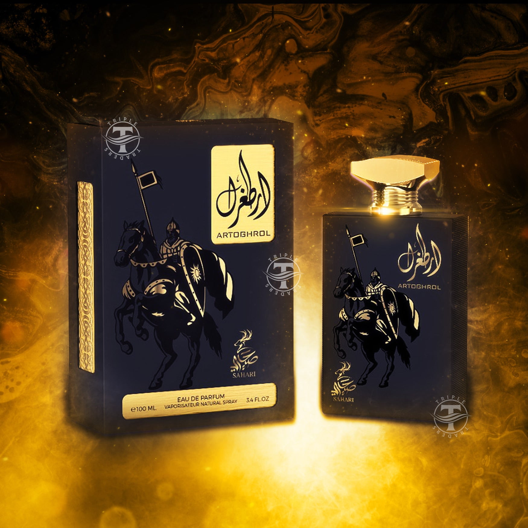 Sahari Artoghrol Eau de Parfum Spray for Unisex, 3.4 Fl Oz (100 ml ...
