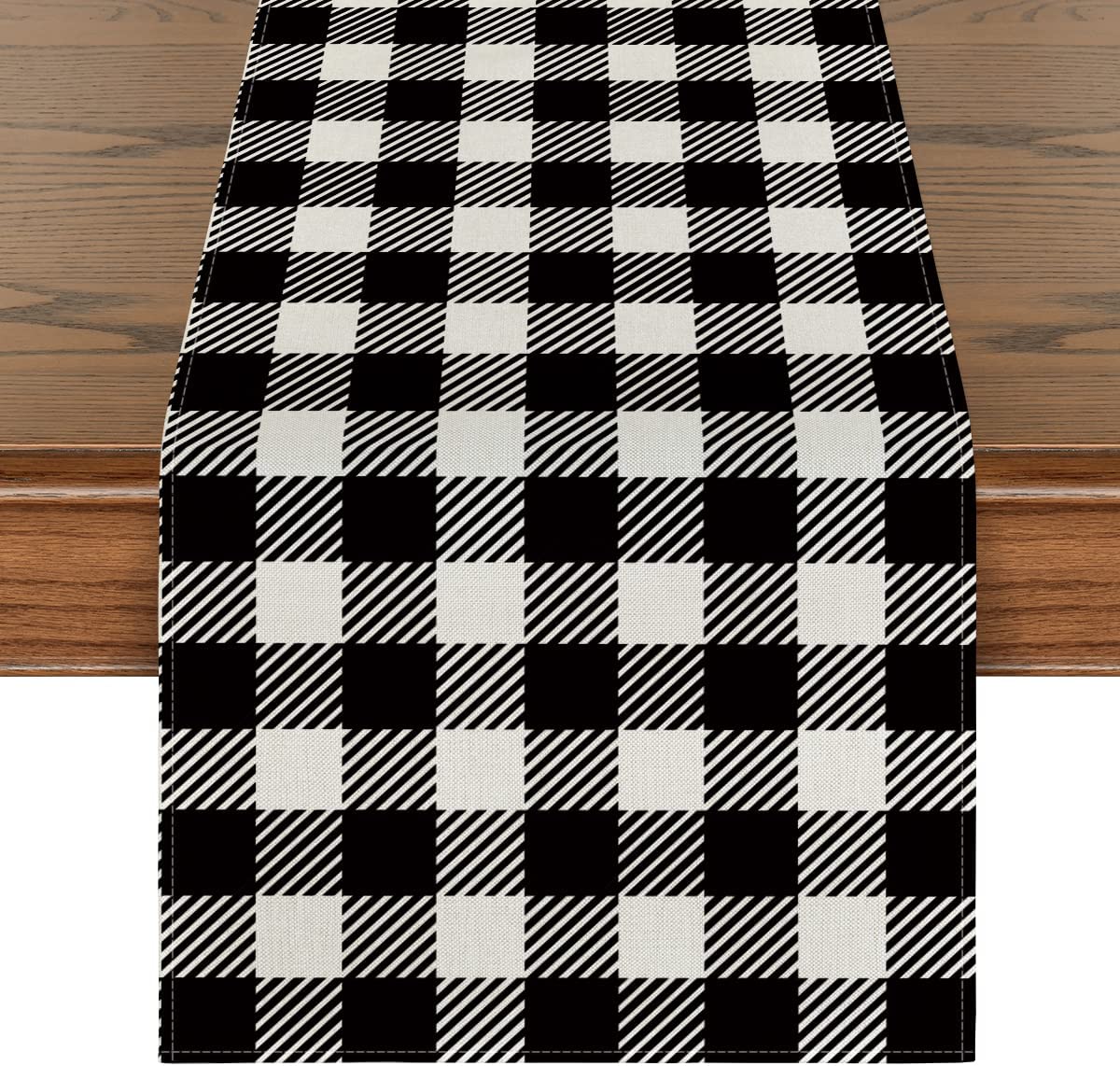 Poplin Table Runner Gingham Checkered Pink - Walmart.com
