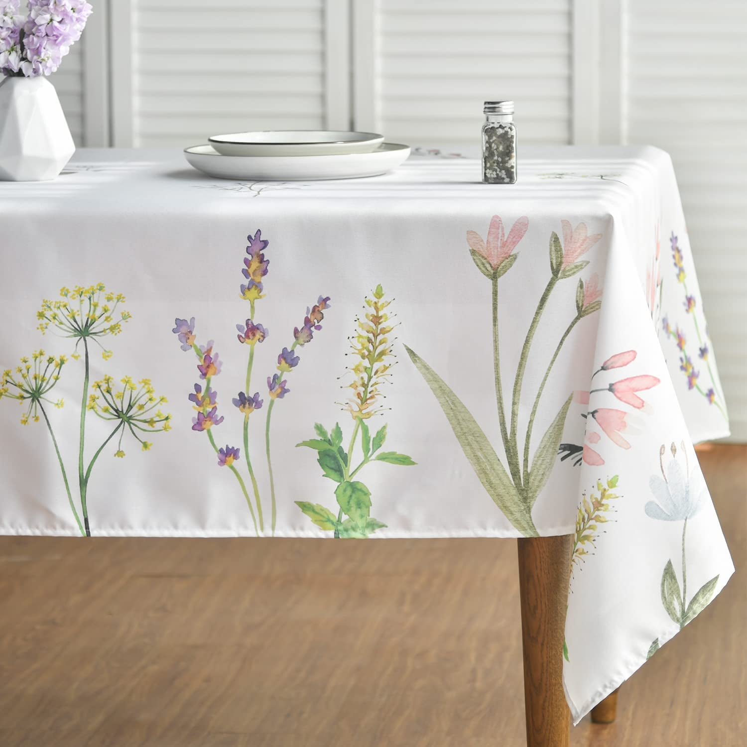 Artoid Mode Blooming Floral Wild Flowers Spring Tablecloth 60 x 84 Inch ...