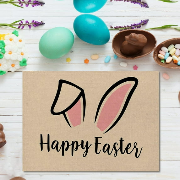 Artoid Mode Easter Themed Placemat, 1-Piece Table Mat With Charming ...