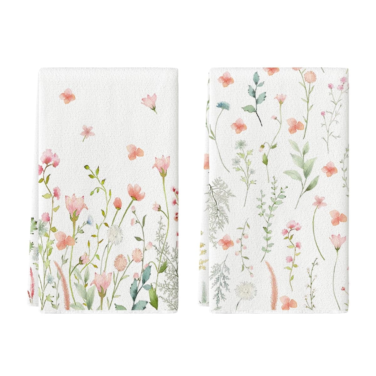 Artoid Mode Plants Floral Spring Kitchen Towels Dish Towels, 18x26 Inch ...
