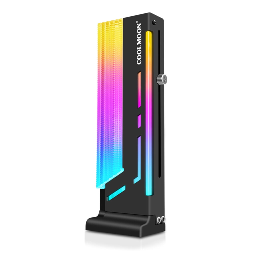 Artoneday Coolmoon Video Card Stand Colorful RGB vertical Graphic Card ...