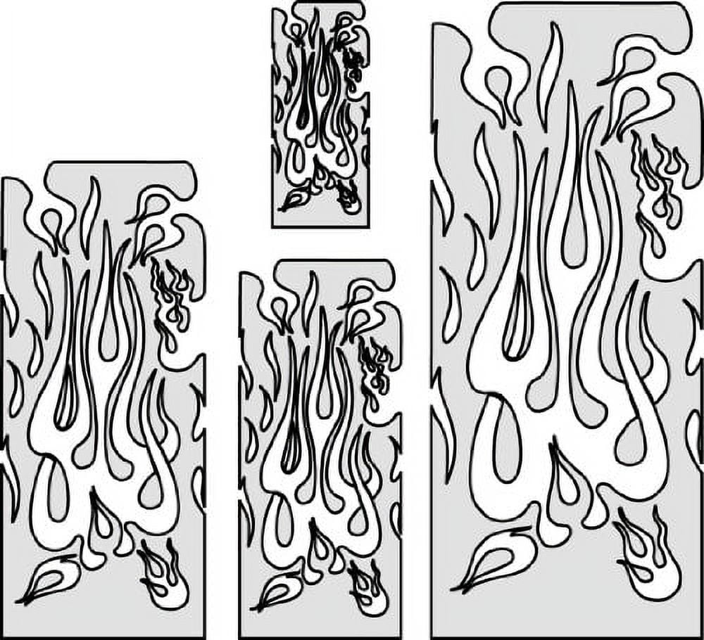 Artool Flame Master Multiple Airbrush Stencil - Walmart.com
