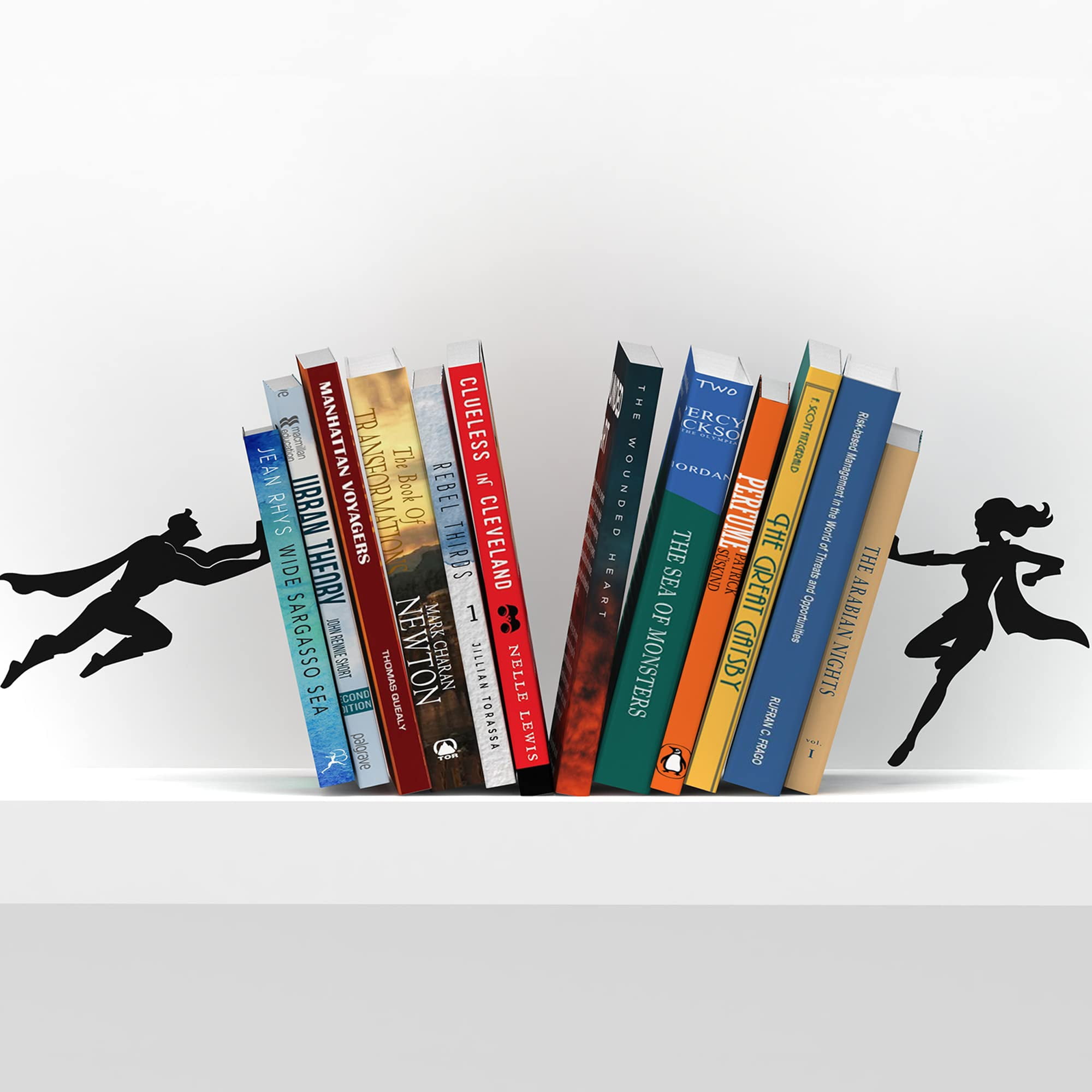 Artori Design Book Ends to Hold Books Heavy Duty Hidden Metal Bookends ...