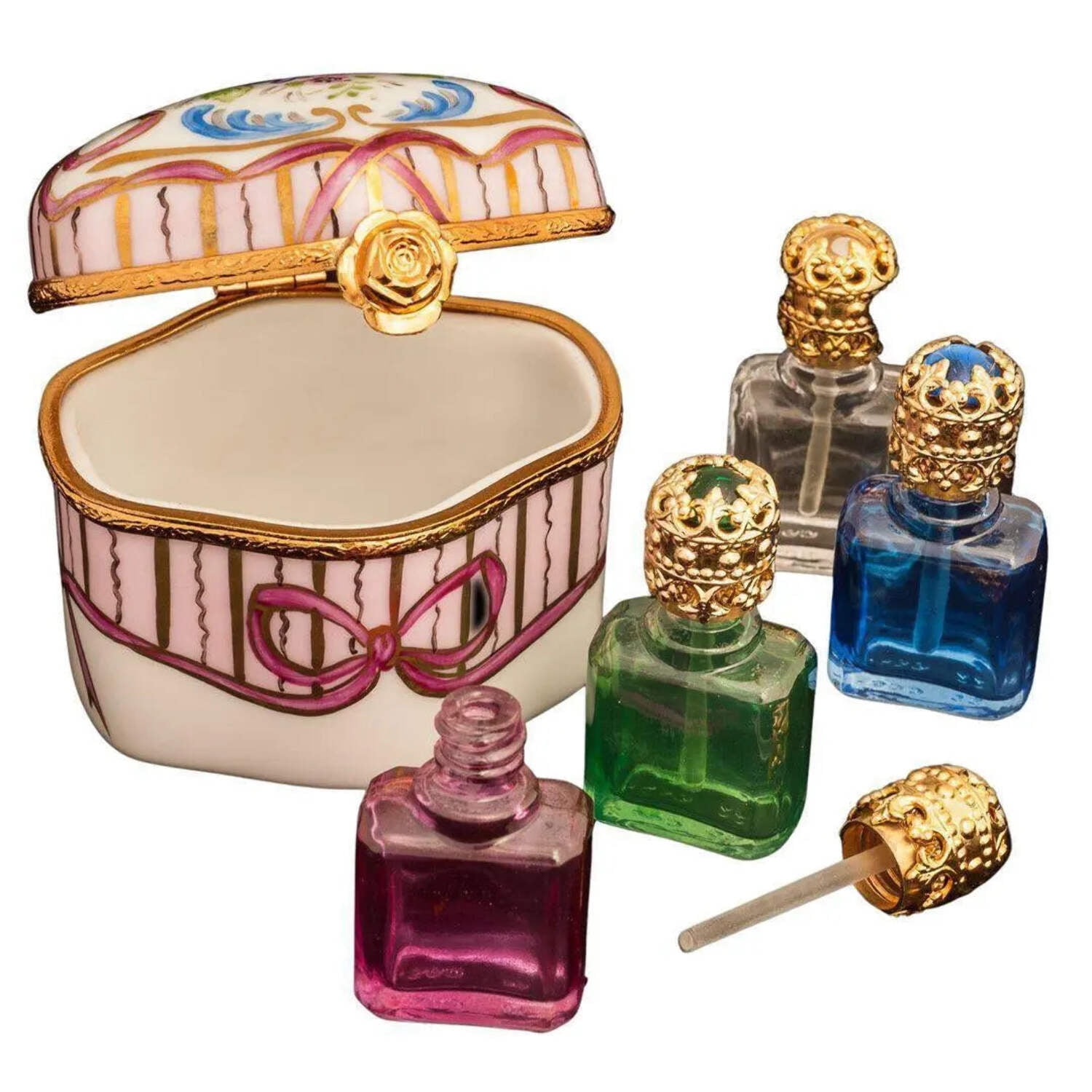 Artoria Odd Shape Perfume Bottles for Collectors Limoges Box Porcelain ...