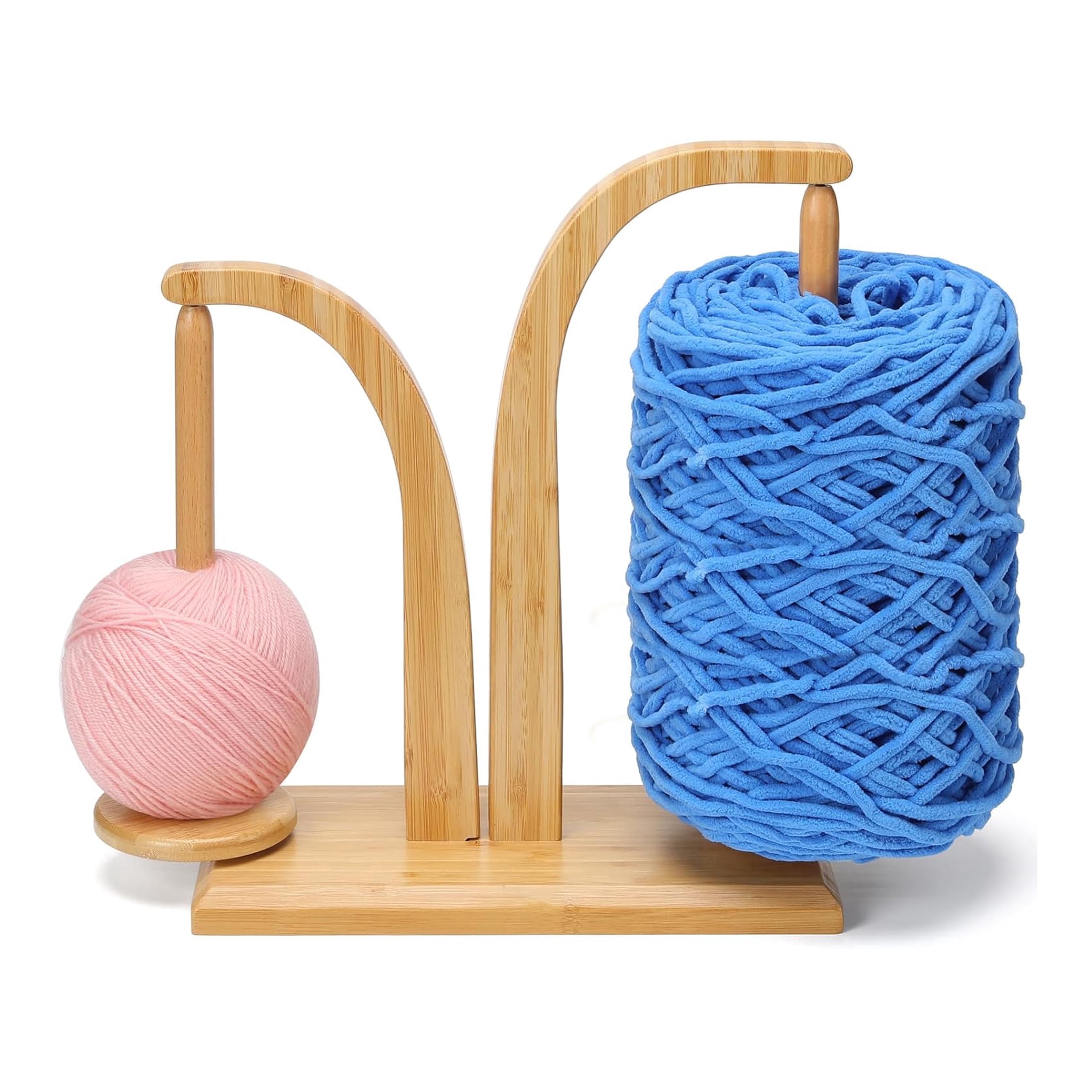 Artowell Yarn Holder with 2 Spindles, Natural Bamboo, 2-Piece - Walmart.com