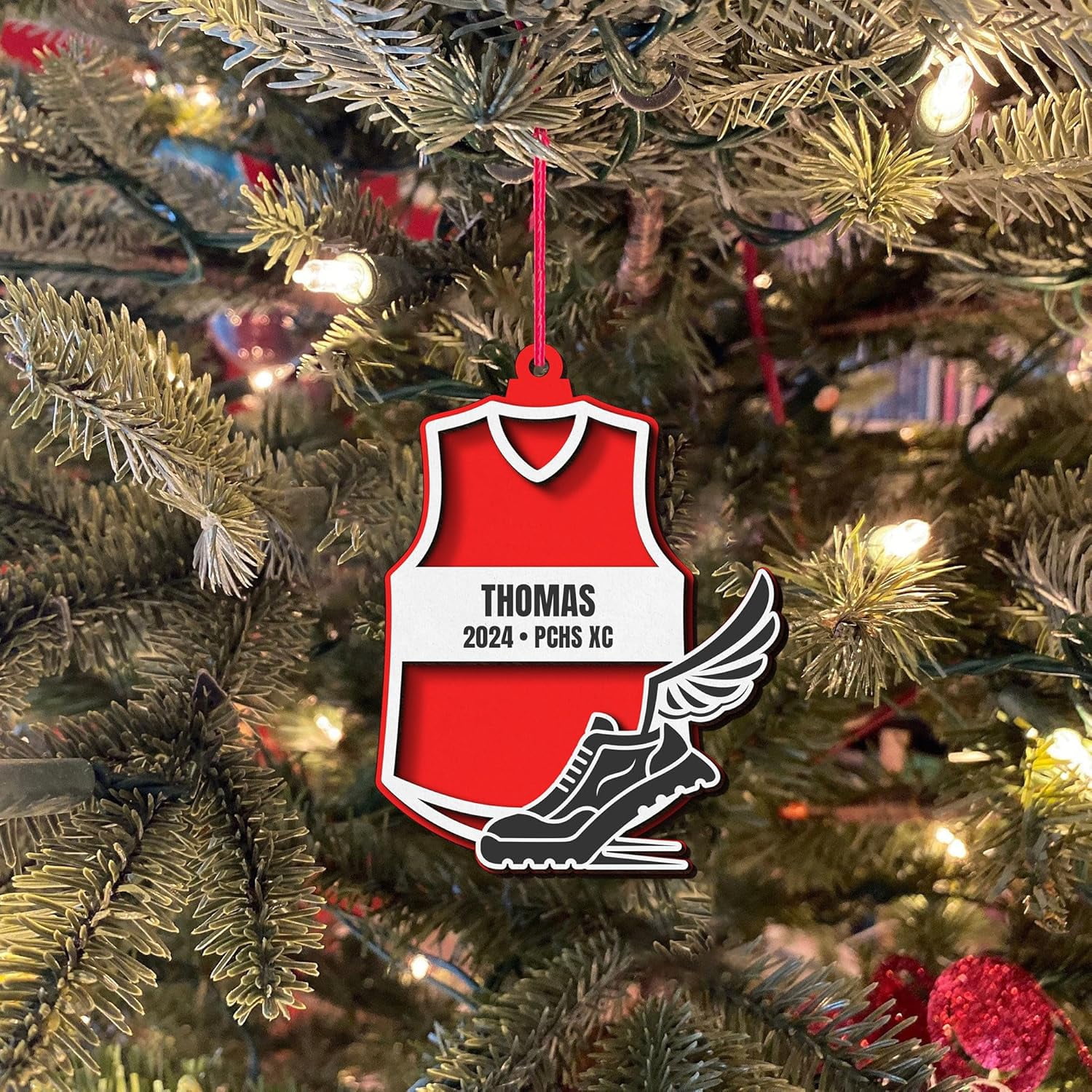 Artparel Custom Runner Ornament 2024 Track and Field Ornament Custom ...