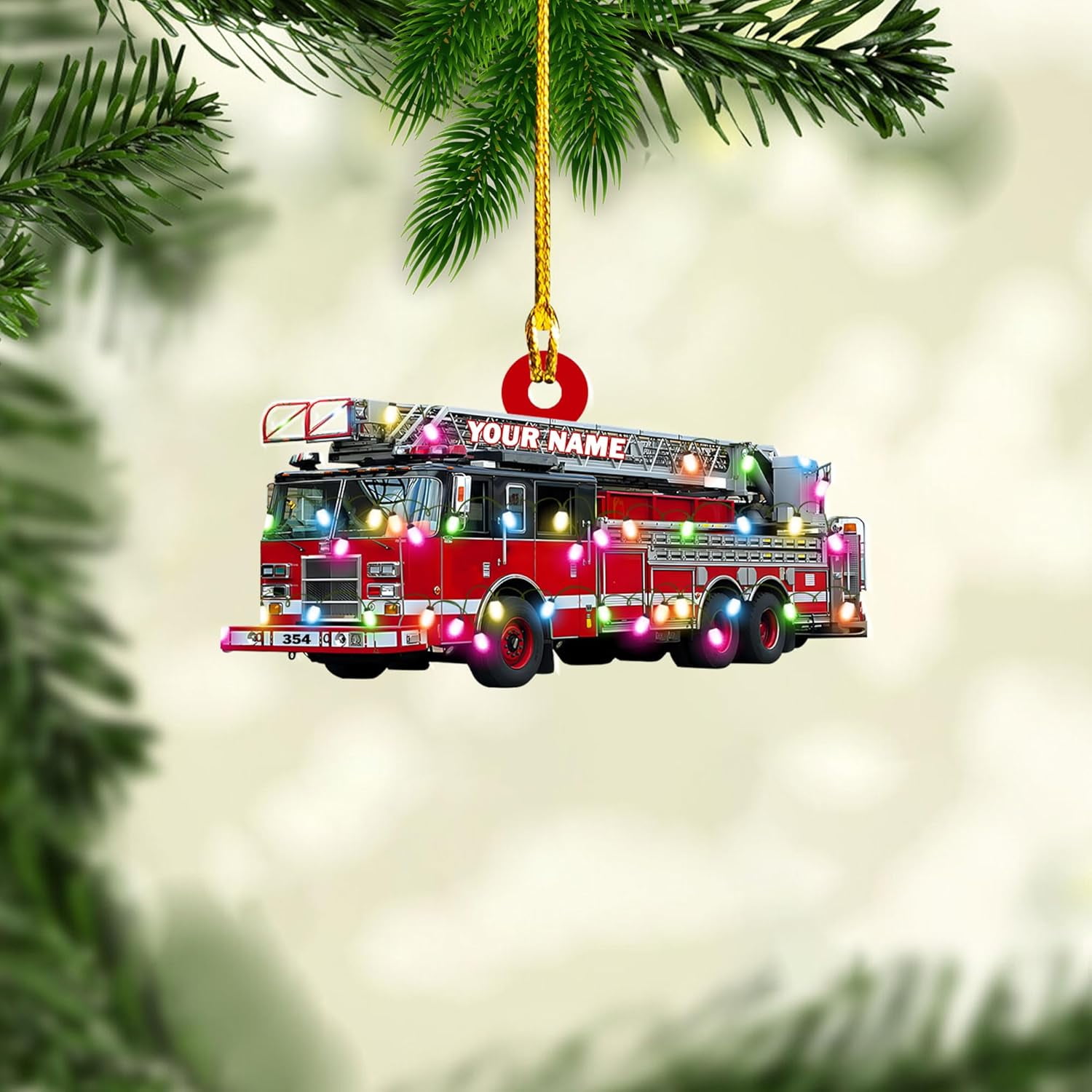 Artparel Personalized Firefighter Ornament, Firefighter Uniform Gifts ...