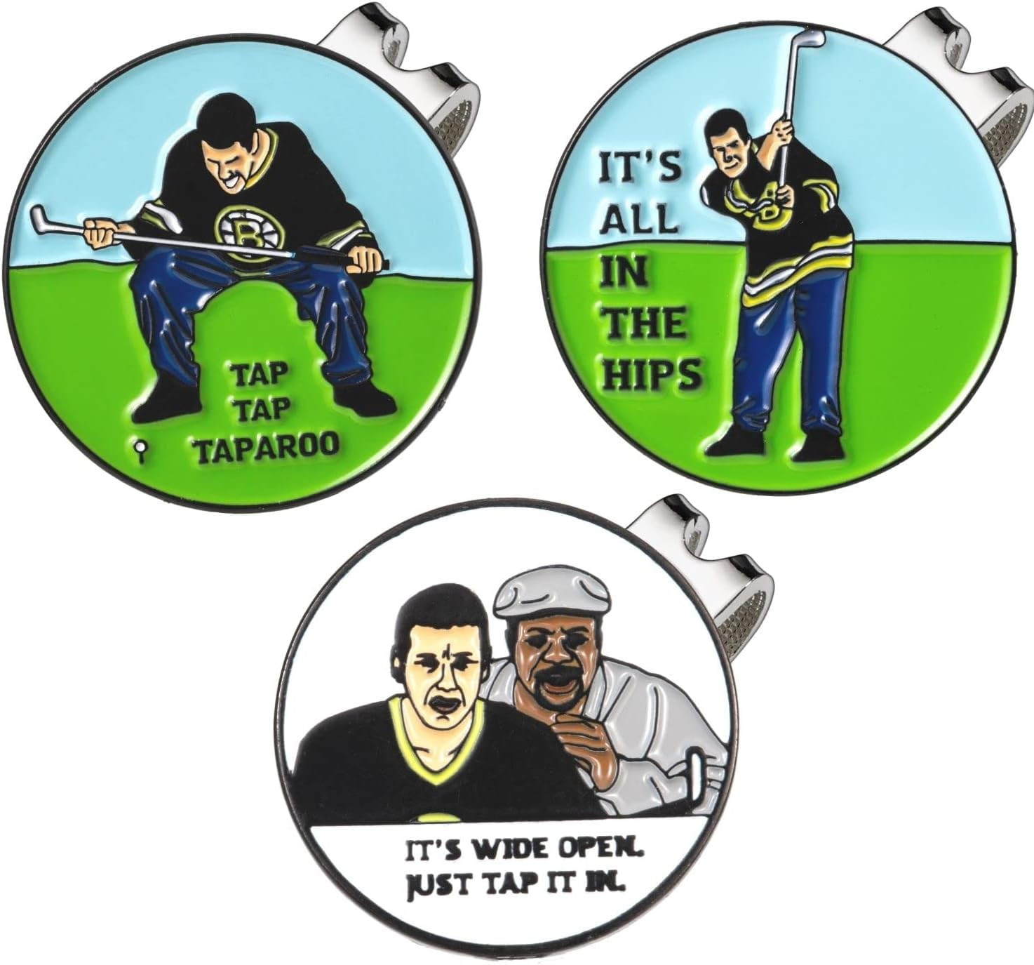 Artpreti Golf Ball Marker with a Standard Magnetic Hat Clip, Funny Golf ...