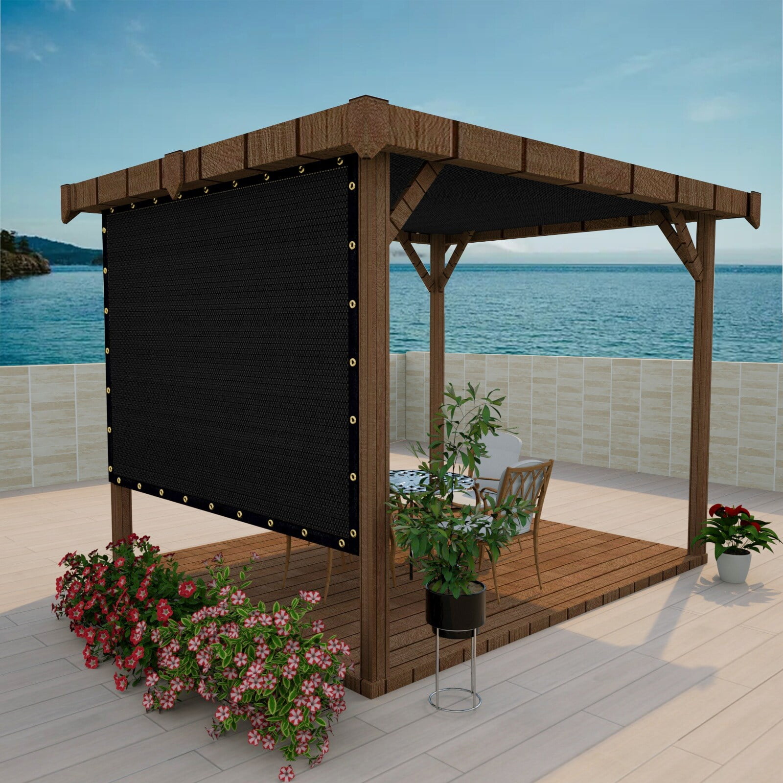 Artpuch Shade Fabric Sun Shade Cloth with Grommets GN08 for Pergola ...