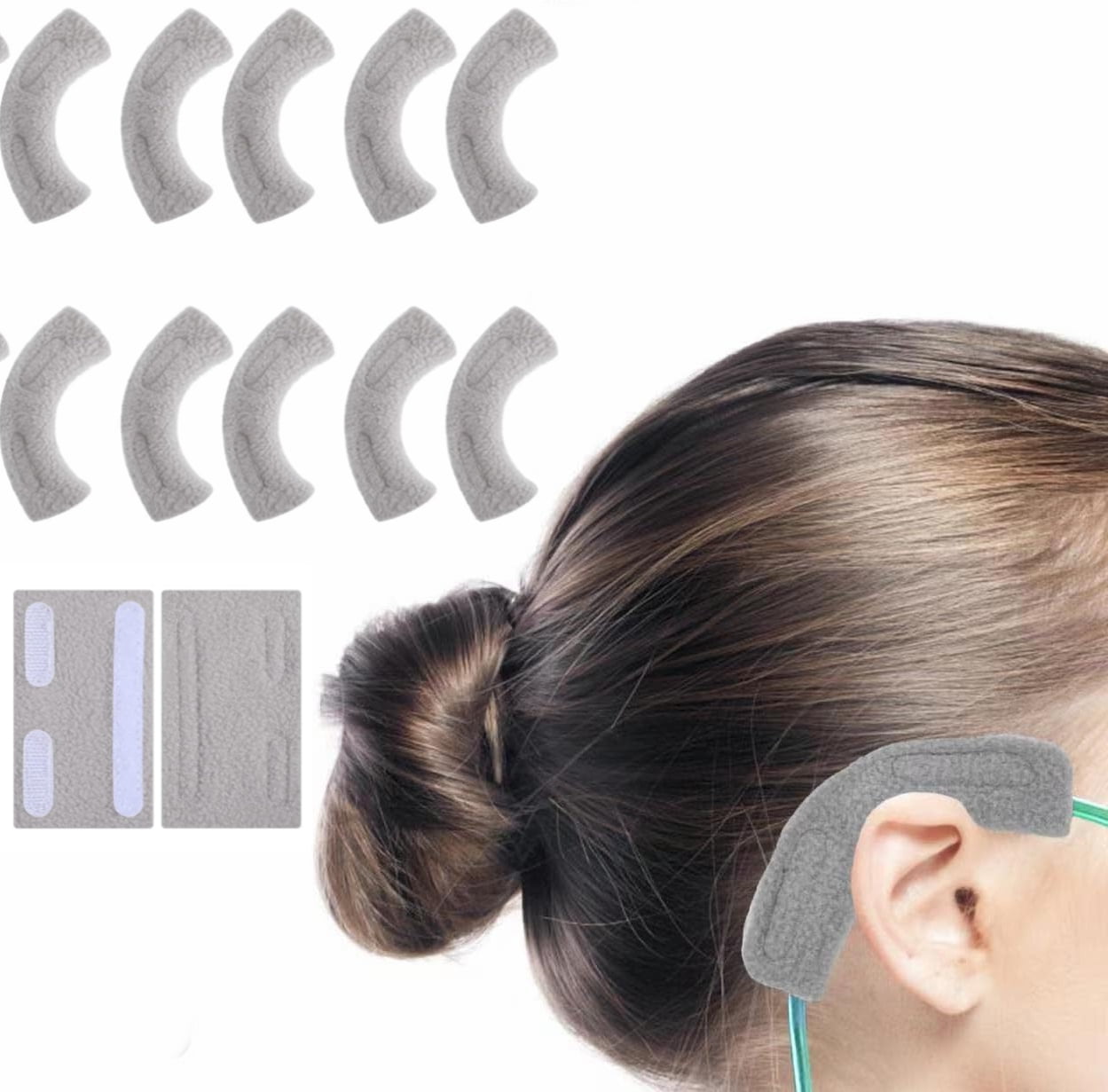 Artrylin 10 Pcs Nasal Cannula Ear Cushions Soft Oxygen Ear Pads Oxygen ...