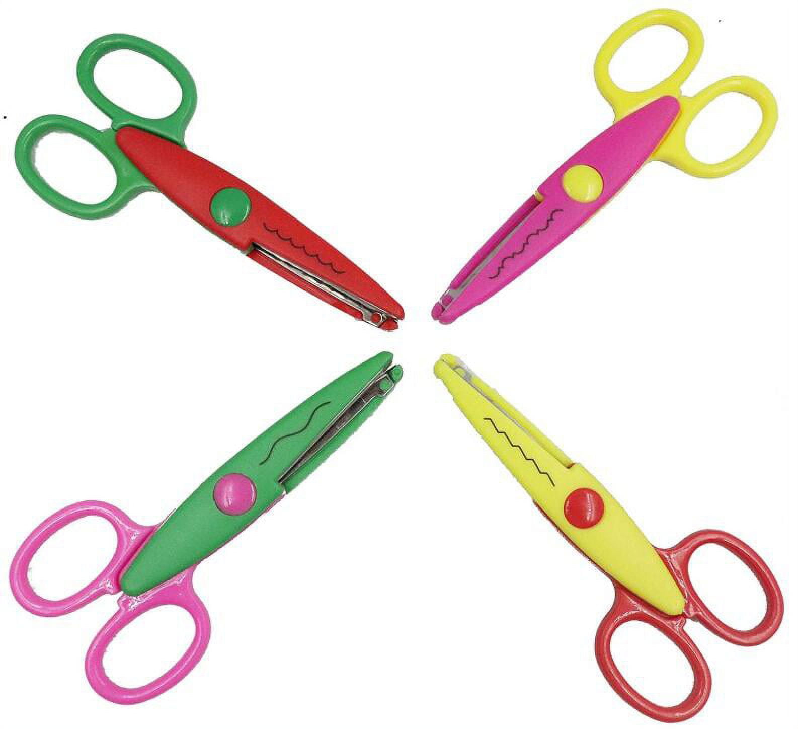 Artrylin 4PC Colorful DIY Decorative Paper Edge Scissor Set for ...