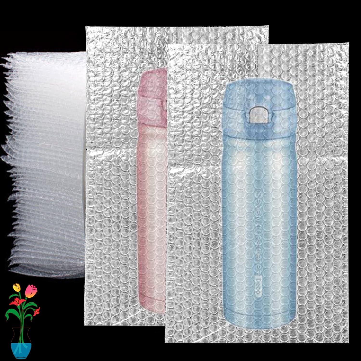 Artrylin 50Pcs 10x12 inche Self Seal Bubble Pouches -Bubble Bags for ...