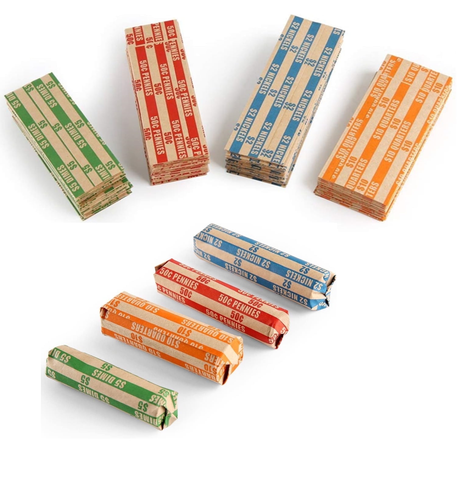 Artrylin Coin Roll Wrappers, 150 Count Assorted Packed Flat Stripped ...