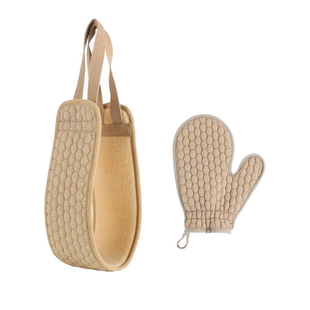 Artrylin Long Loofah Back Scrubber, Double-sided Scrubbing Belt ...