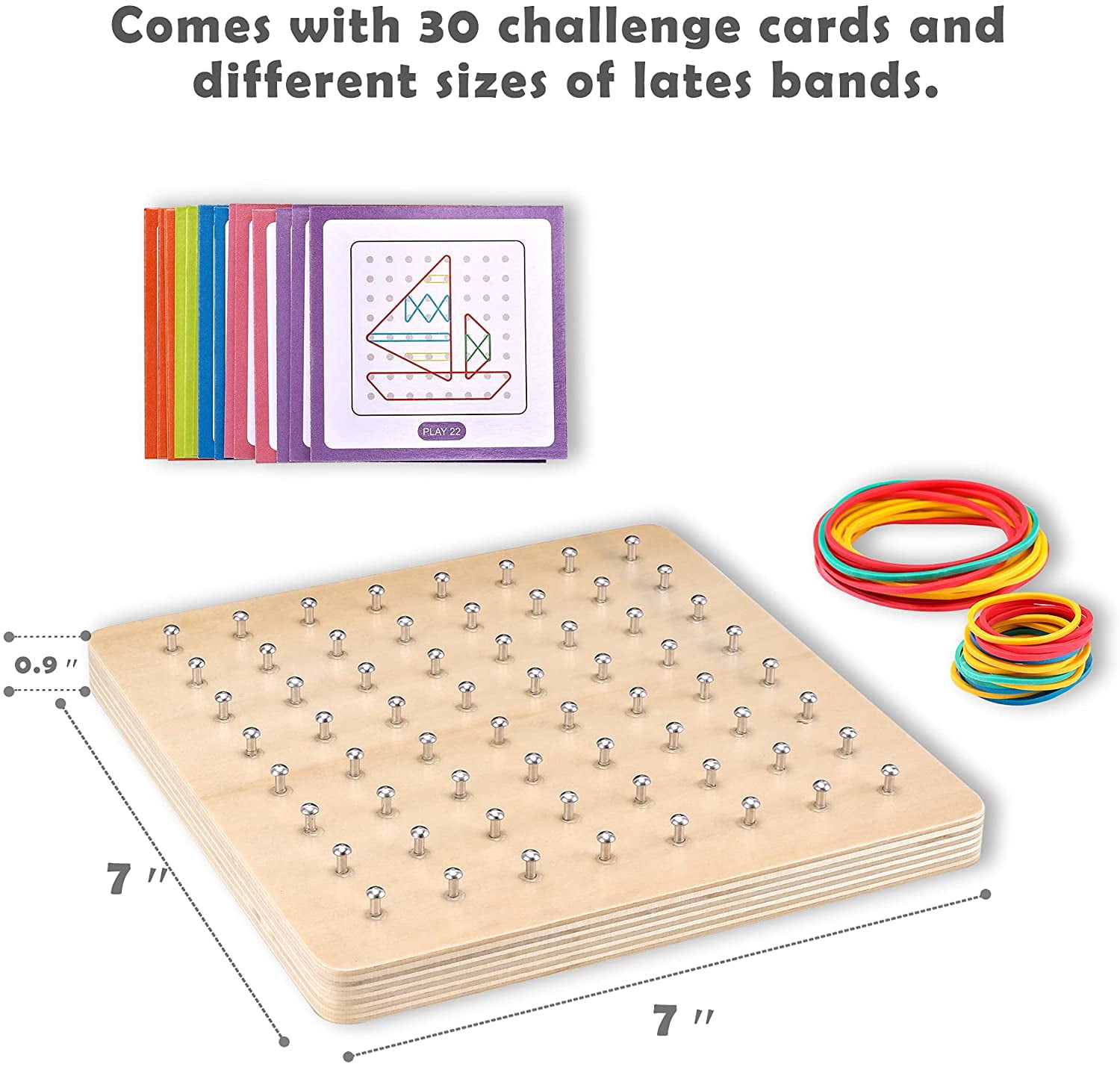 Artrylin Geoboard Mathematical Manipulative Material Array Block Geo ...