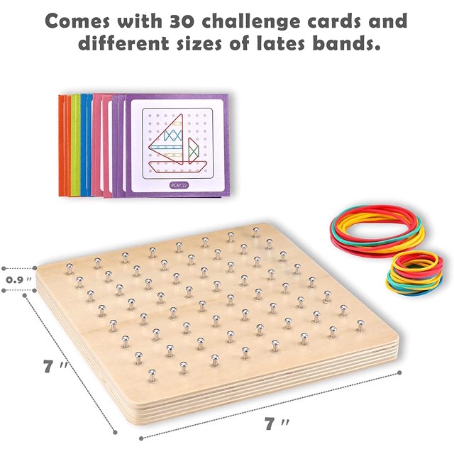 Artrylin Geoboard Mathematical Manipulative Material Array Block Geo ...