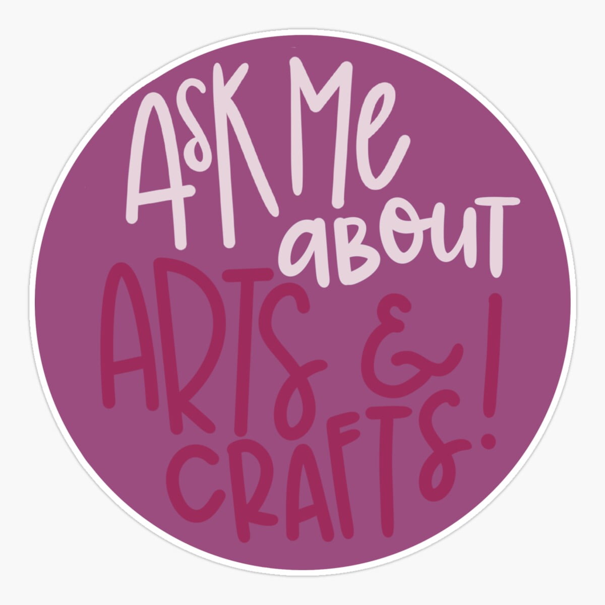 Arts And Crafts Camp Activity Vinyl Decal Sticker - Walmart.com