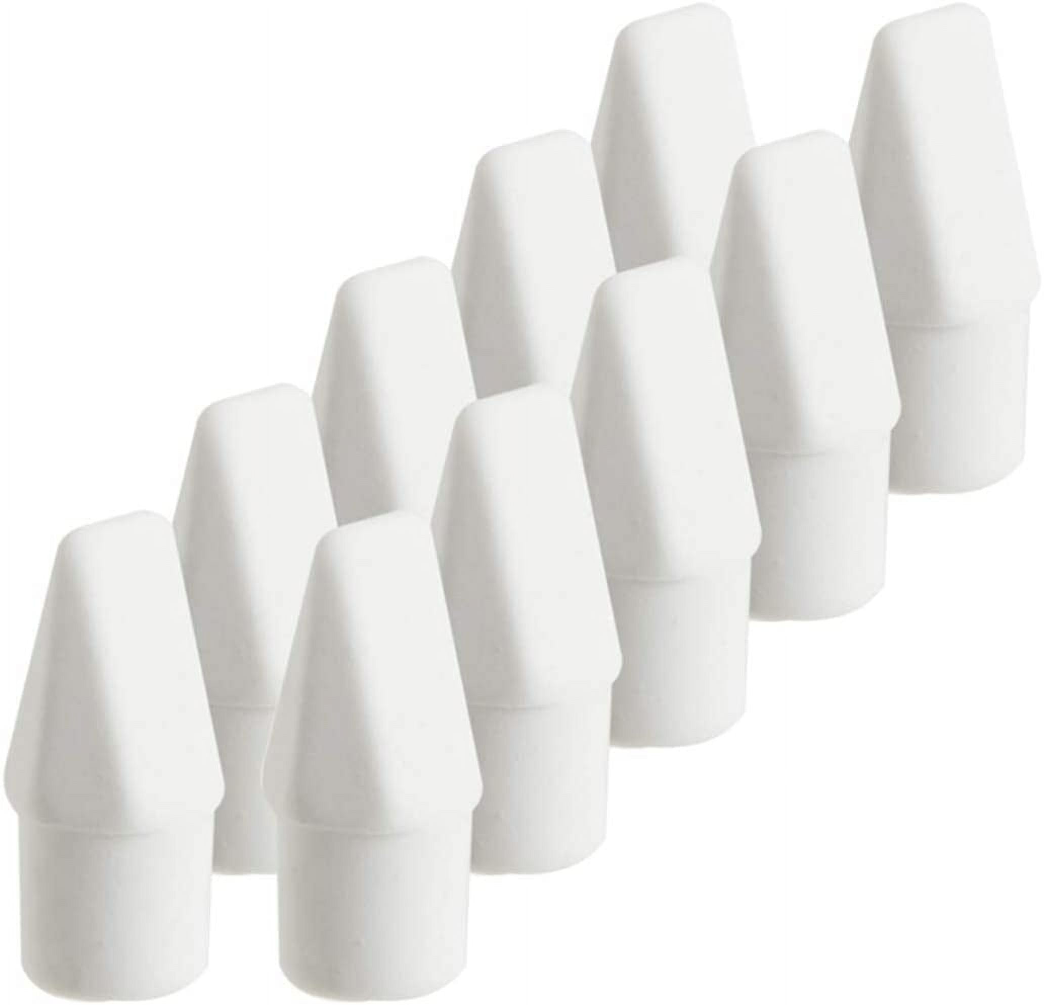 Arts Hi-Polymer White Cap Erasers (ZEH02PABP10) - Walmart.com