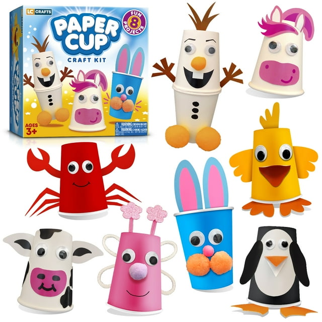Arts and Crafts Kit for Kids- Create 8 Animal Crafts for Toddlers, Best ...