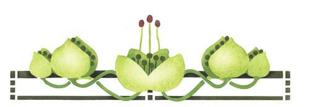 Arts and Crafts Pods Wall Stencil SKU #2954 by Designer Stencils ...