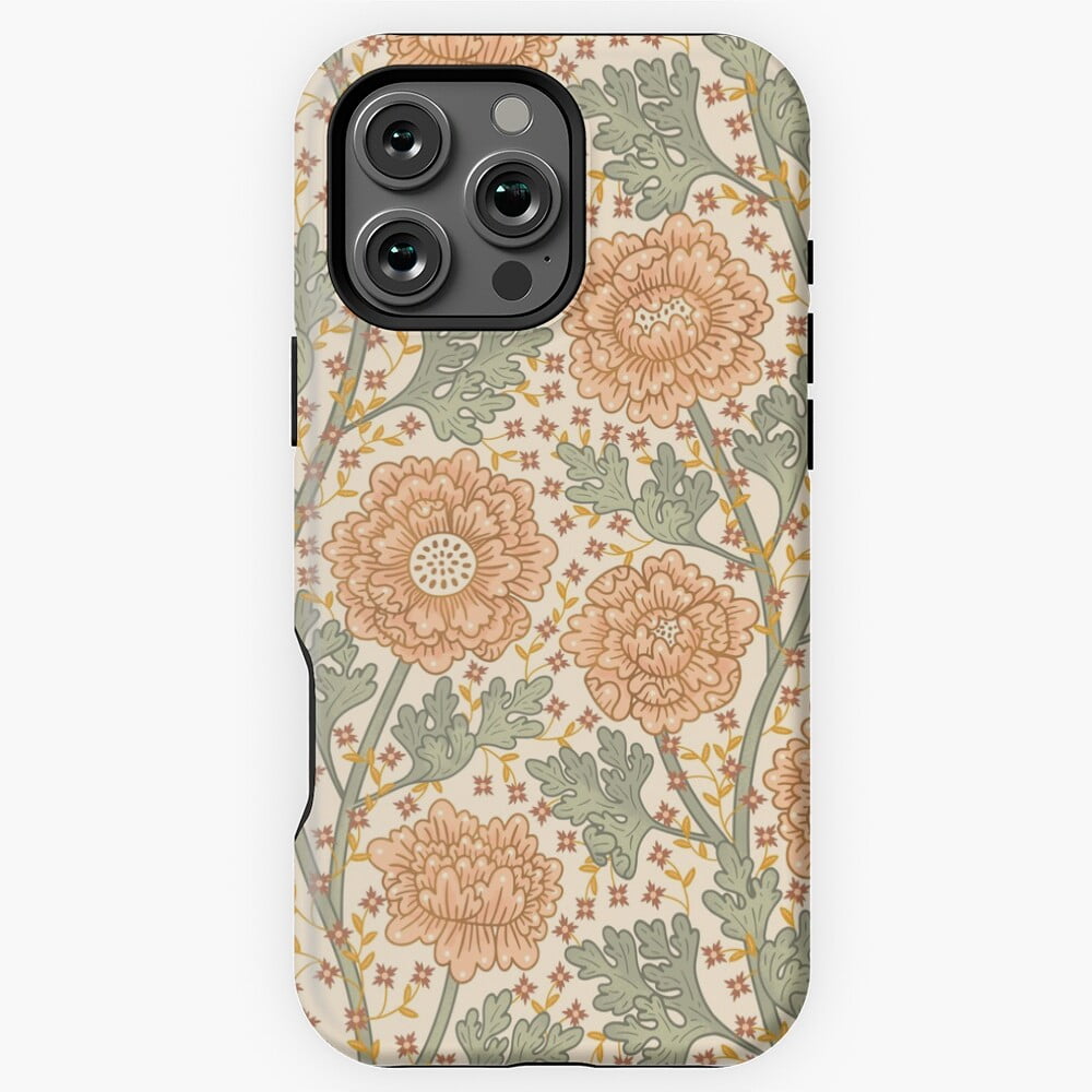 Arts and Crafts Ranunculus Vintage Floral Pattern Phone Case for iPhone ...