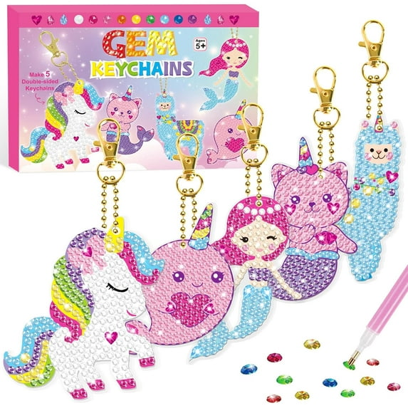 Arts and Crafts for Kids Ages 8-12,5PCS Double Sided Diamond Art ...