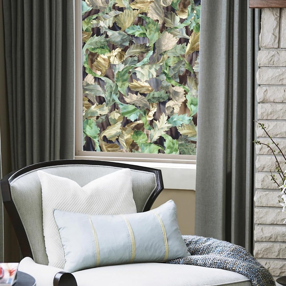 Artscape Breeze 24" x 36" Window Film with Stained Glass Design ...