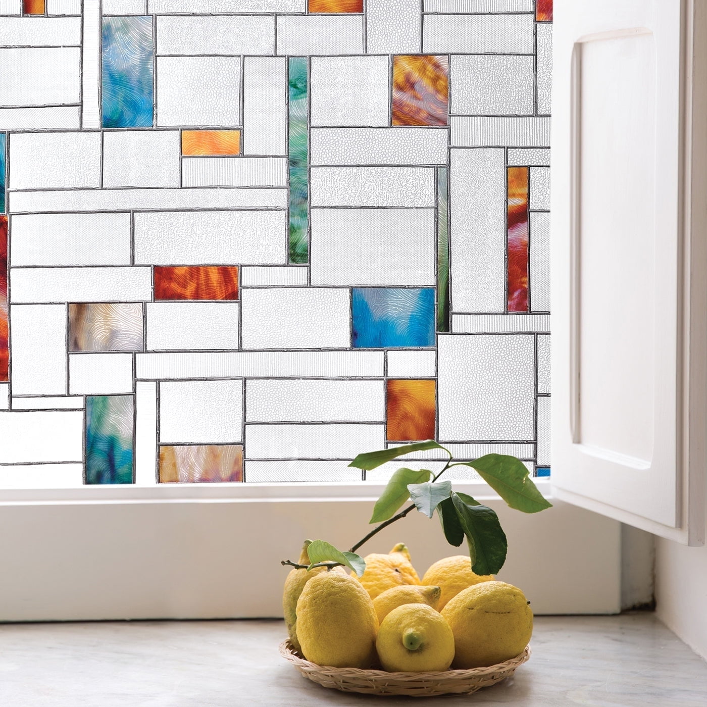 Artscape, Window Film, 24" x 36", Melange Stained Glass Design ...