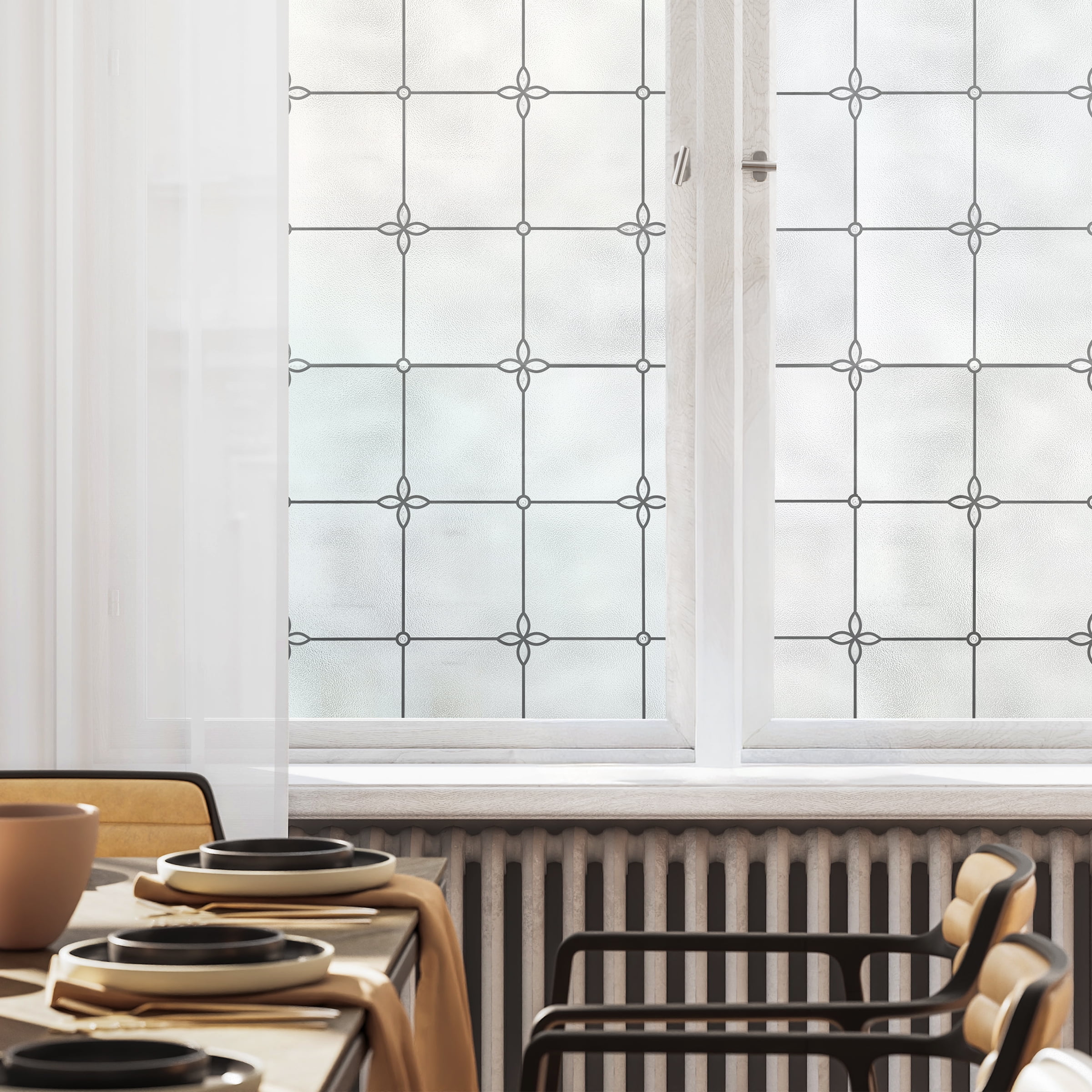 Artscape, Window Film, 36" x 72", Leaded Glass Design - Walmart.com