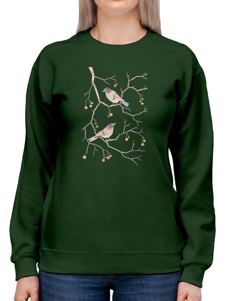 Artshine Birds And Berries In Brown Sweatshirt Women -Gabby Malpas ...