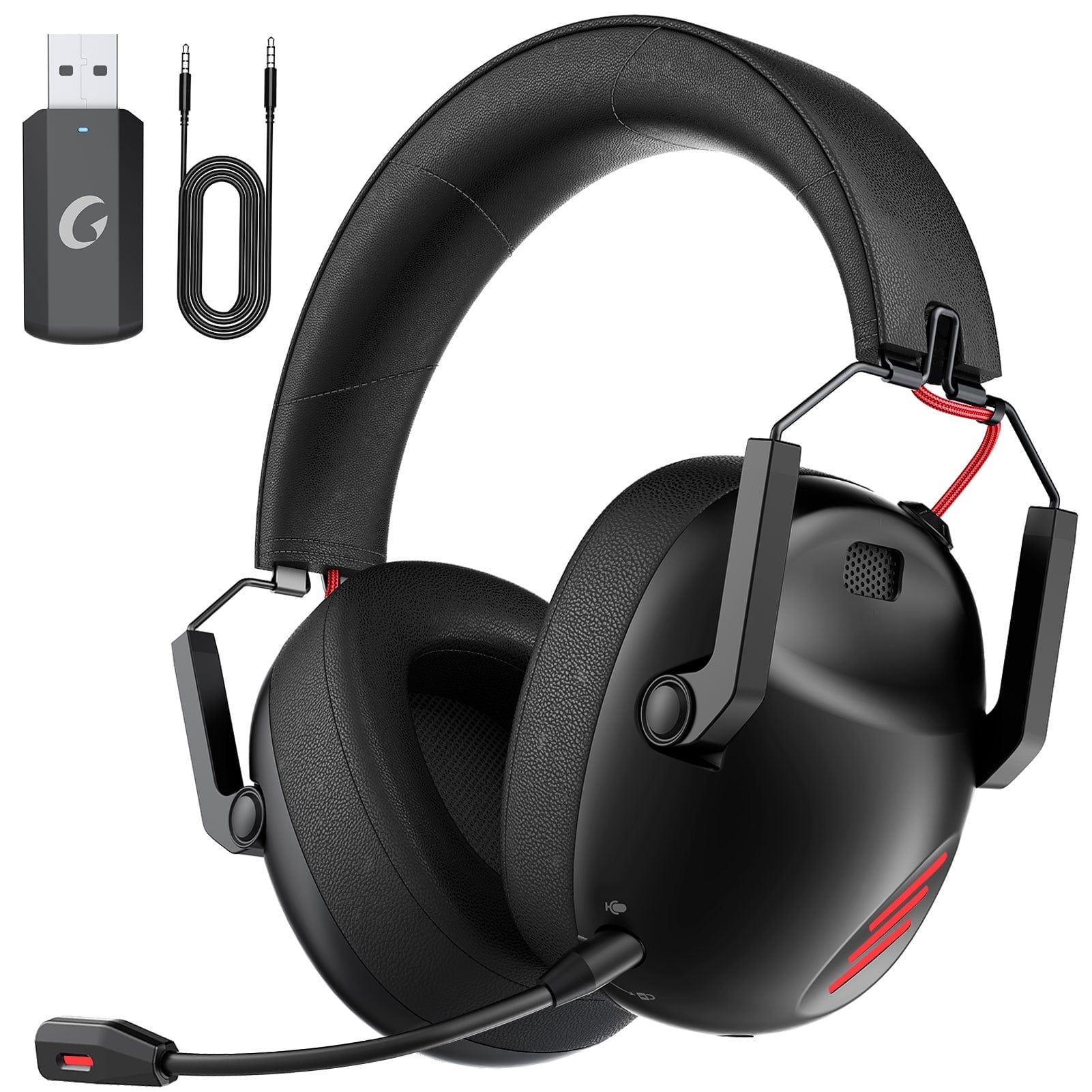 Artsic Wireless Gaming Headset for PS5, PS4, PC, Nintendo Switch, 2 ...