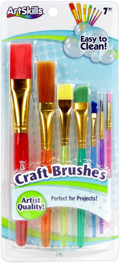 Artskills® Craft Brushes, Assorted Colors, Set Of 7 - Walmart.com