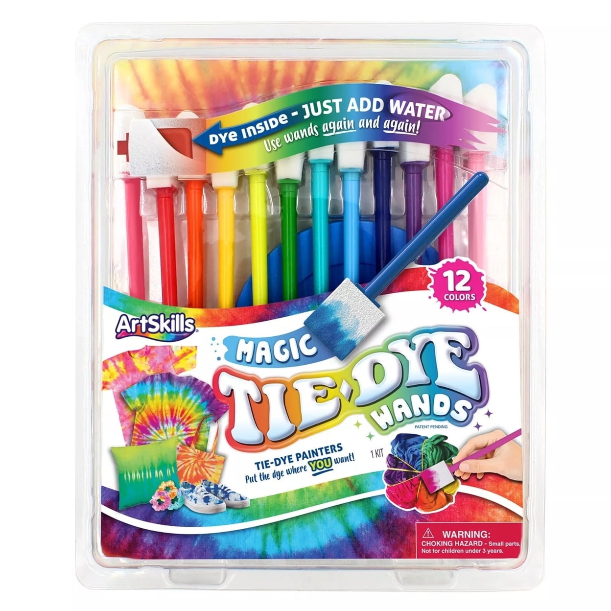 Artskills Magic Tie Dye Wands 12 Colors - Walmart.com