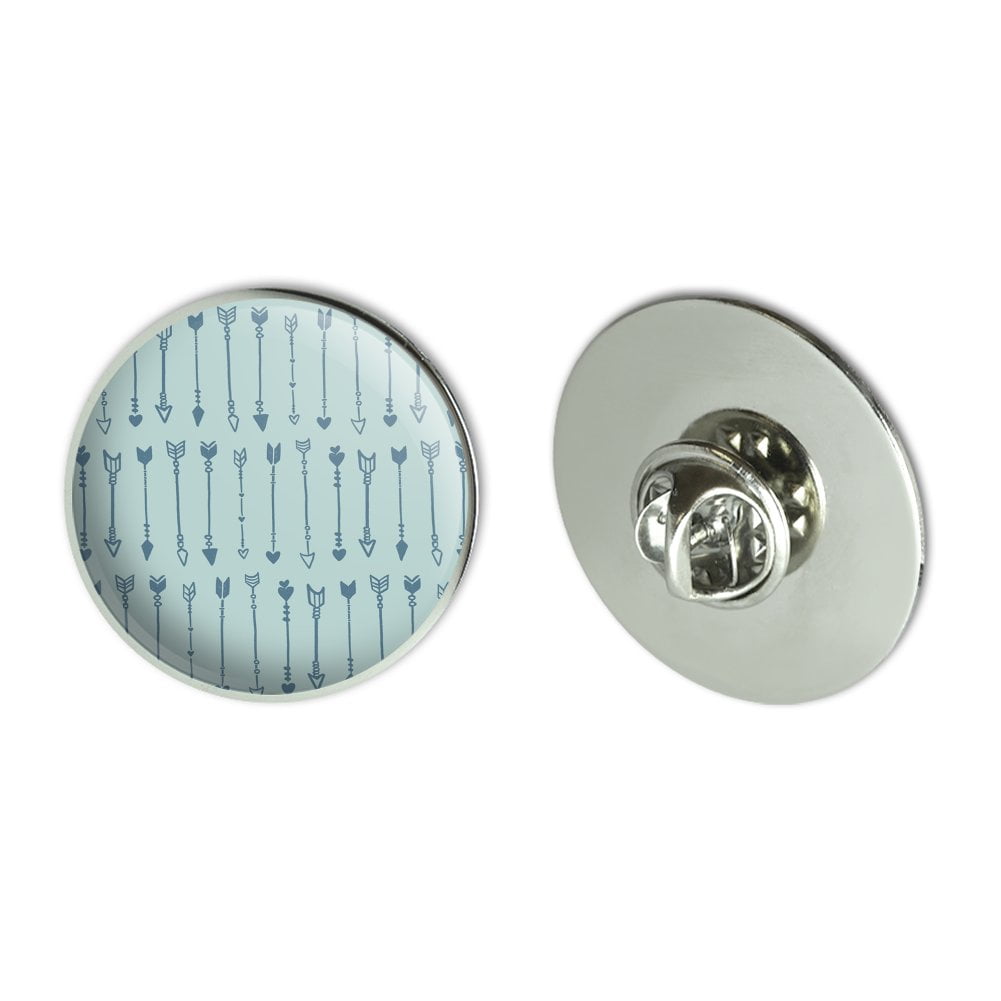 Artsy Arrows Hand Drawn Sketchy Pattern Metal 1.1" Tie Tack Hat Lapel ...