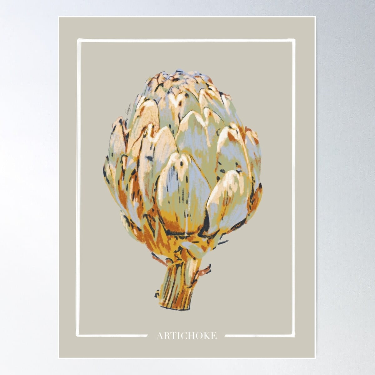 Artsy Artisjok Poster Wall Art Bedroom Wall Art Home Decor Office Wall ...
