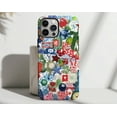 Artsy Collage Phone Case Preppy Color Mix with iPhone 17 through 11 Pro ...