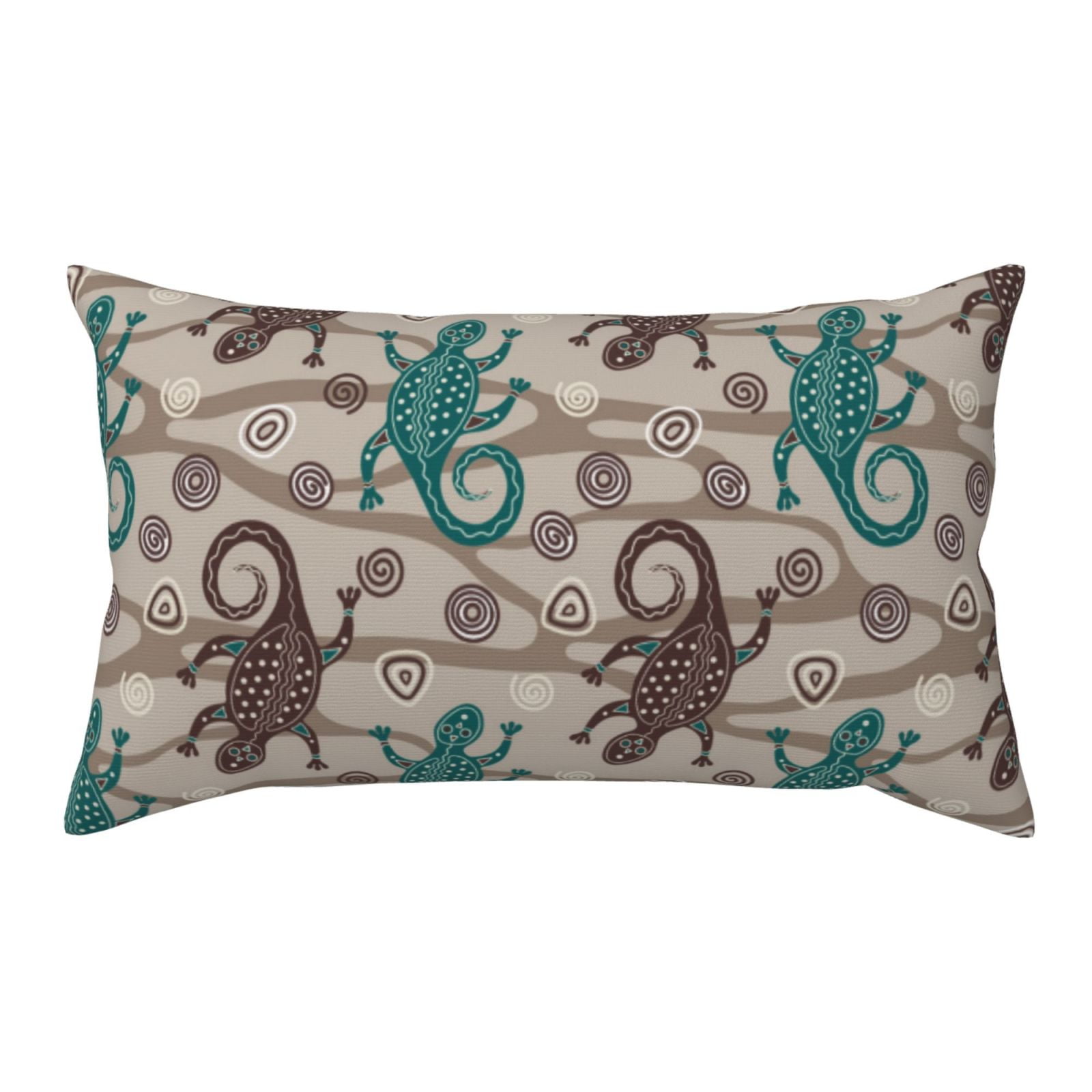 Artsy Cute Gecko Lizard Pillow Covers, King Size Pillow Cases with ...