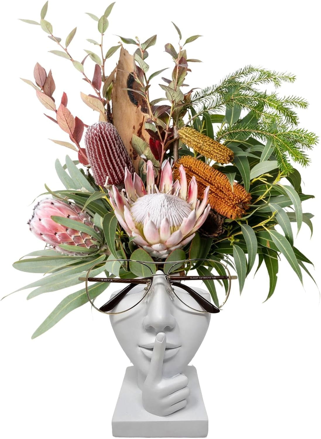 Artsy Face Eyeglass Holder Stand - Sculpted Nose for Eyeglasses or ...