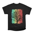 Artsy Style Rainbow Colors Tree Silhouette Apparel T-Shirt Tee Gift For ...